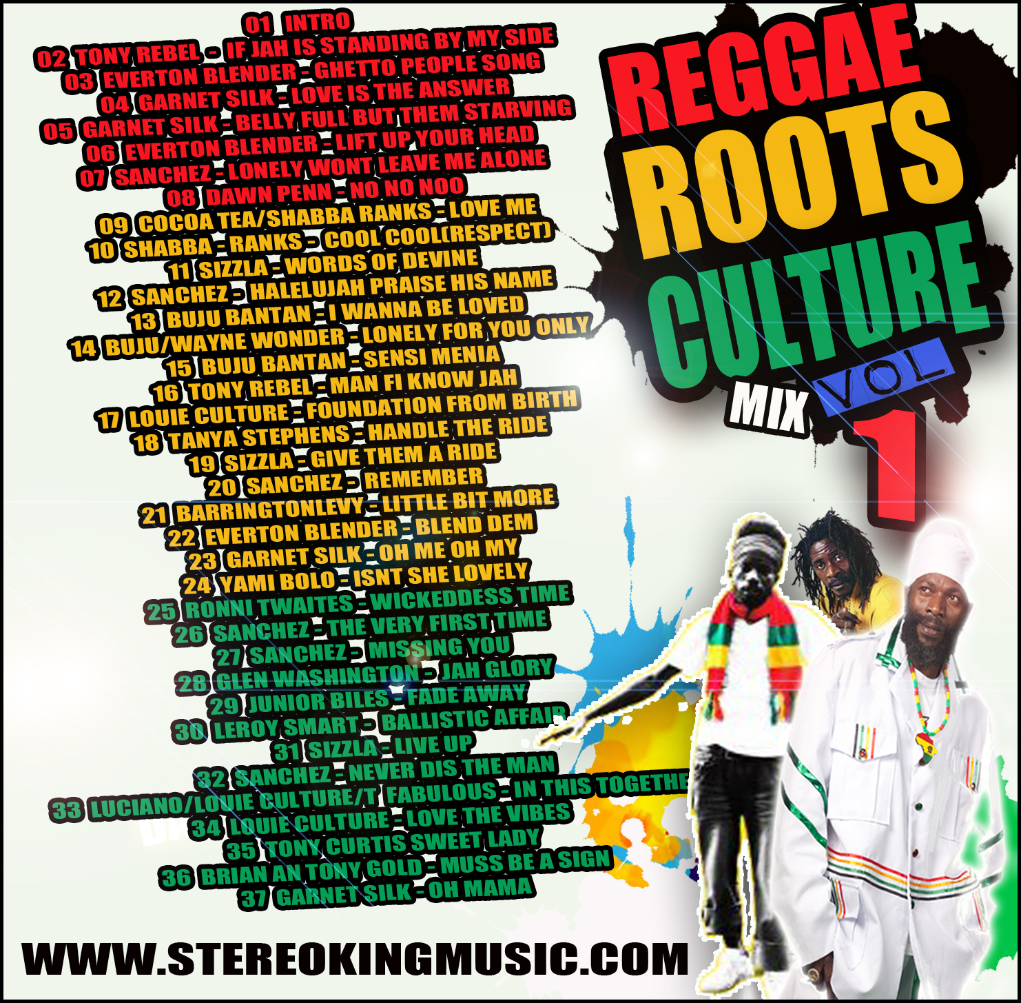 Stereo King Reggae Roots Culture Vol 1 Reggaetapeshop